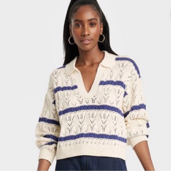Universal Thread | Sweaters | Universal Thread Collared Polo Pullover ...